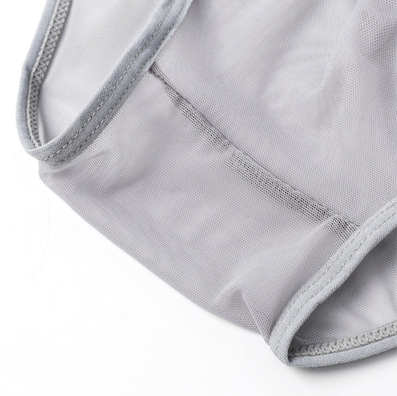 Men's 3D Seamless Pouch See-Through Mesh Briefs (4-Pack) - JEWYEE 1931 ...