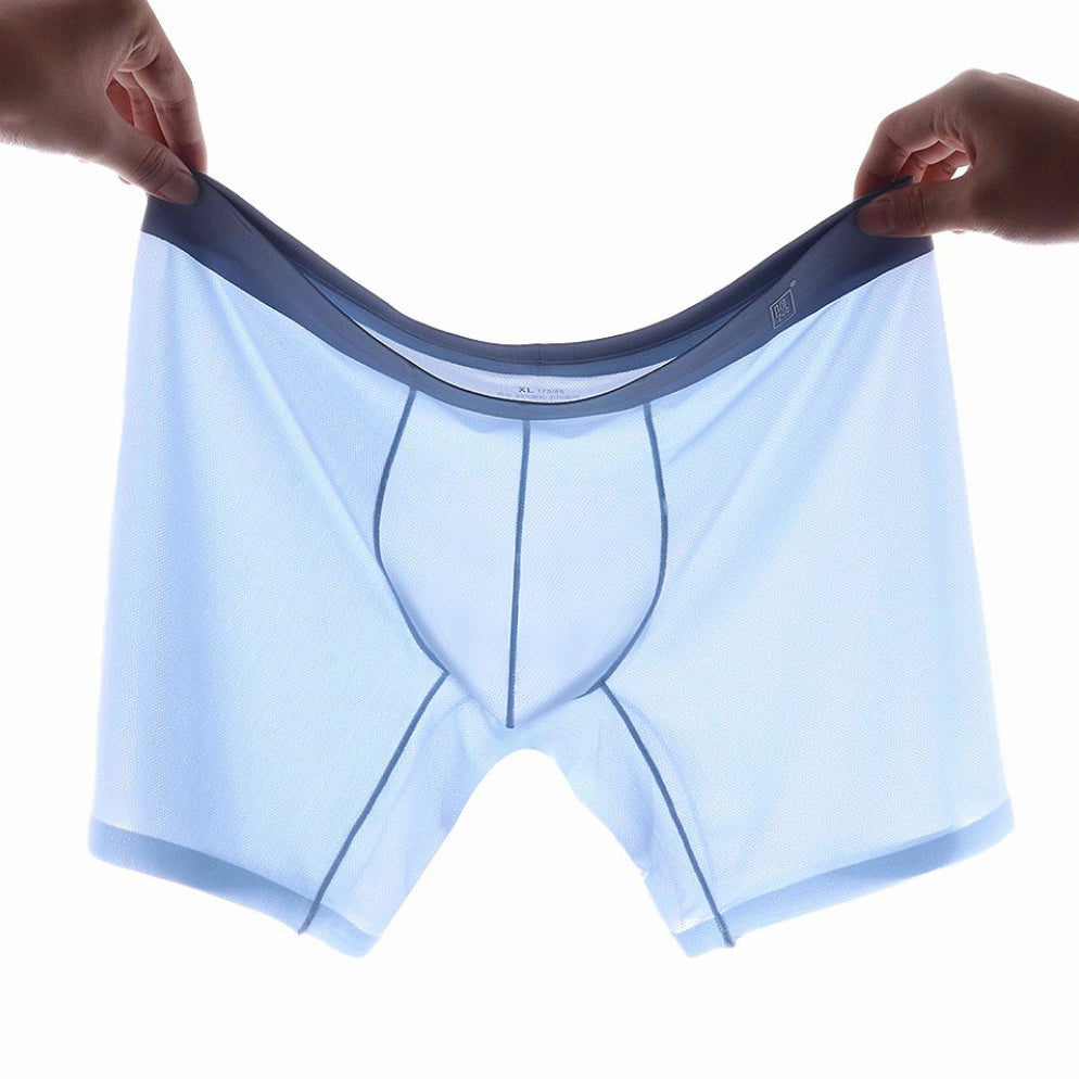 Men's Feather-light Ice Silk Mesh Boxer Briefs Up to Size XXL(4-Pack) -JEWYEE 023WPJ — jewyee.com
