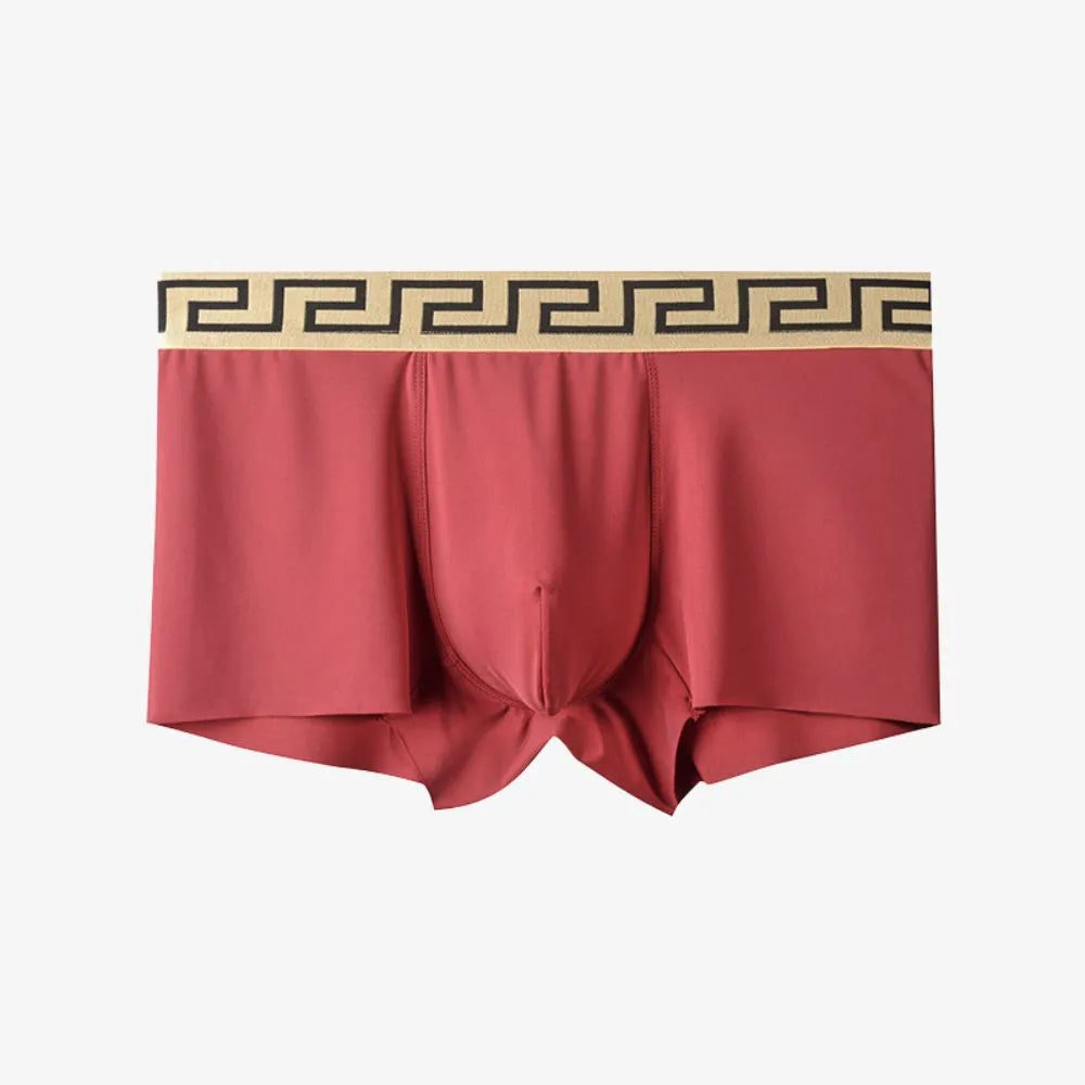 Men's Decorated Waistband Ultra Thin Ice Silk Trunks (4 Pack) - JEWYEE ...